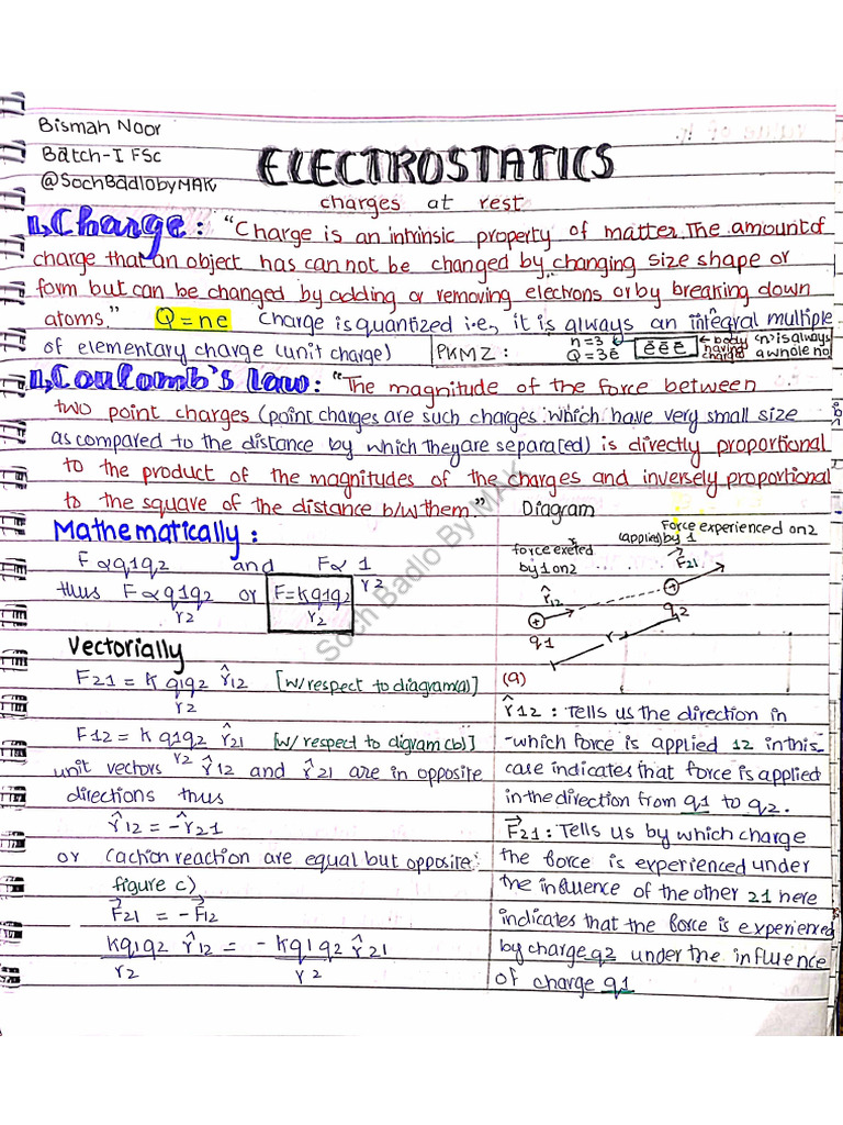 Electrostatics | PDF