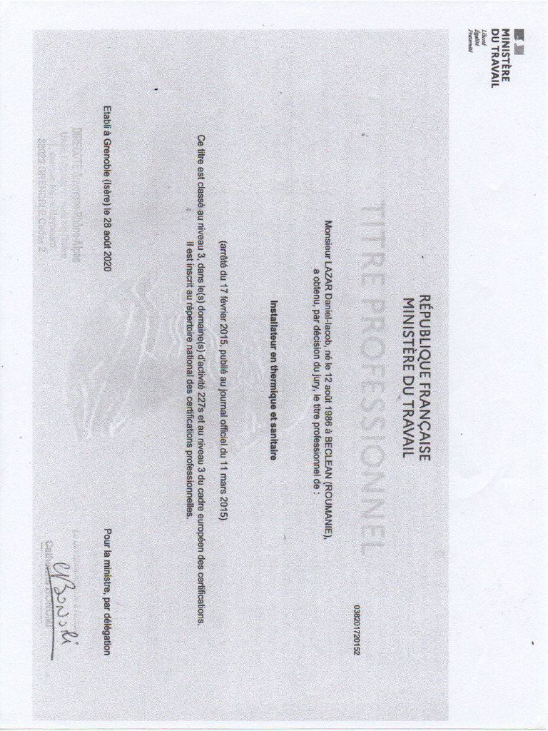 Titre Professionnel | PDF