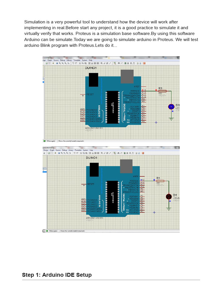 Arduino Simulation in Proteus | PDF