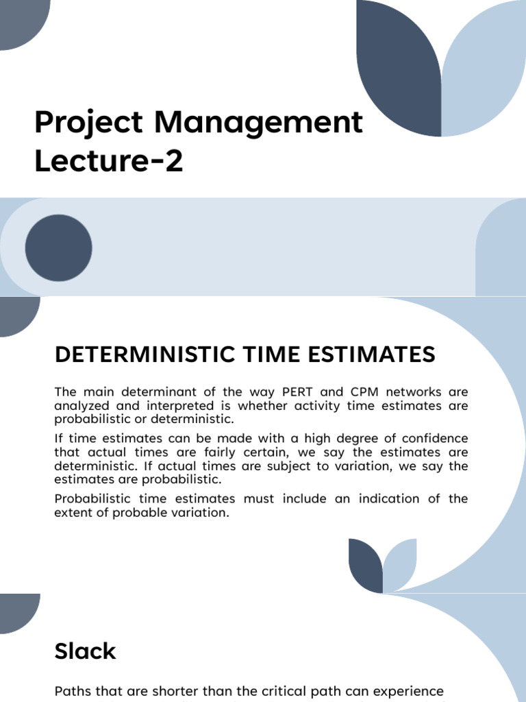 MGT337-Project Management - 2 | PDF | Determinism | Probability