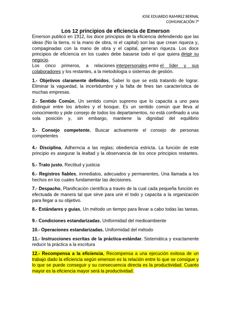 Los_12_principios_de_eficiencia_de_Emers | PDF