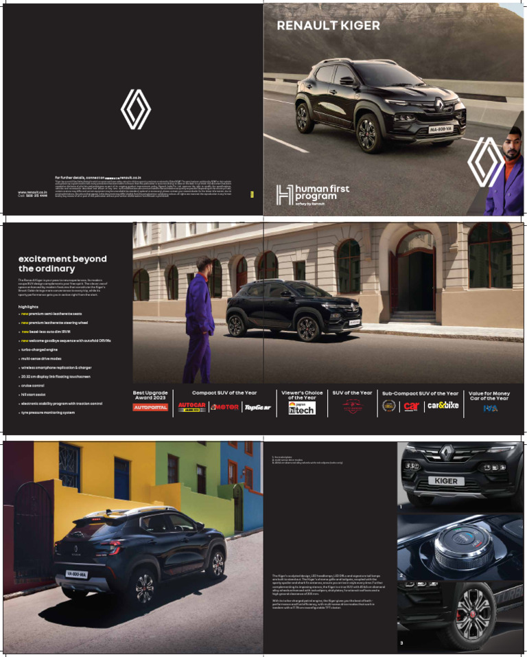 Renault Kiger Safety and Features Overview | PDF | Seat Belt | Smartphone
