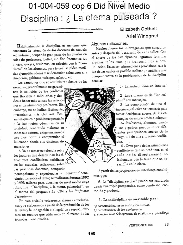 GOTHELF y WINOGRAD - Disciplina, La Eterna Pulseada | PDF