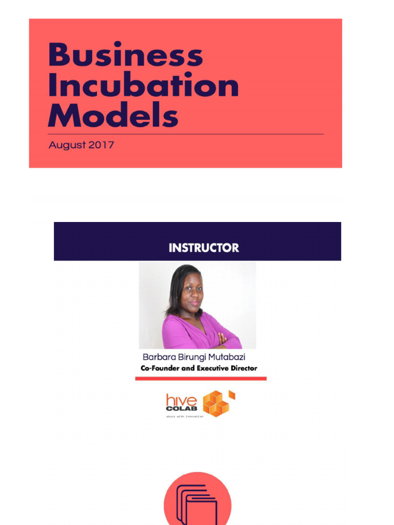 Business Incubation Models - Dye | PDF