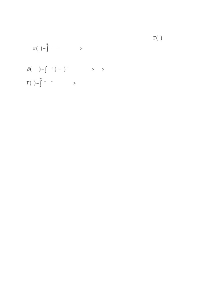 Gamma and Beta Functions | PDF