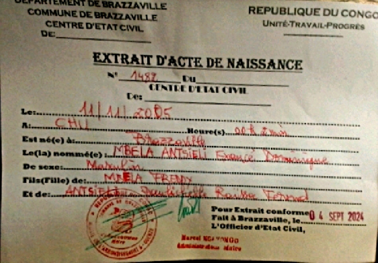 Extrait D'acte de Naissance | PDF