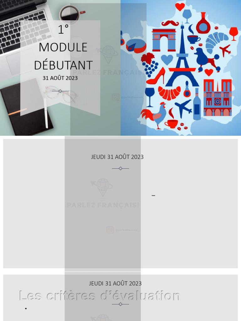 1Â° Module Dã©butant PARLEZ FRANCAIS - PRETE | PDF