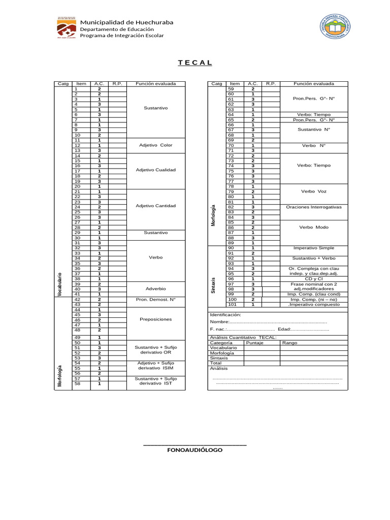 Protocolo Tecal | PDF