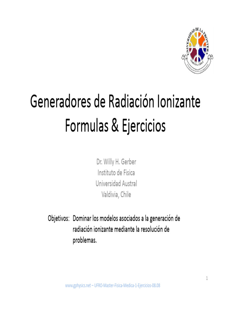 Medicion de Radiacion Ionizante-Ejercicios | PDF