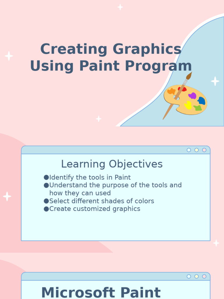 Creating Graphics Using Paint Program | PDF