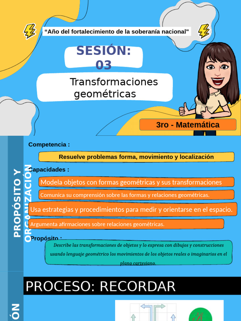 Ppt-Transformaciones Geométricas.2022 - 3ro Mat | PDF