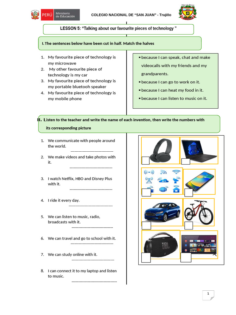 2nd UNIT 5 LESSON 5 WORKSHEET | PDF