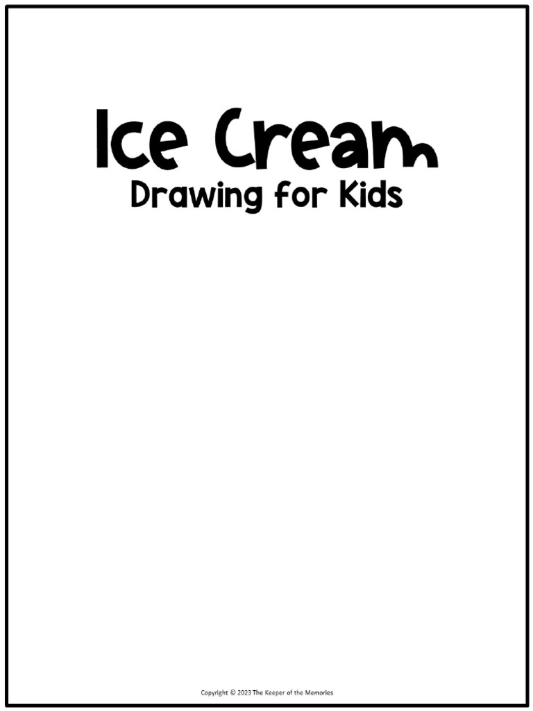 Ice Cream Directed Drawing | PDF