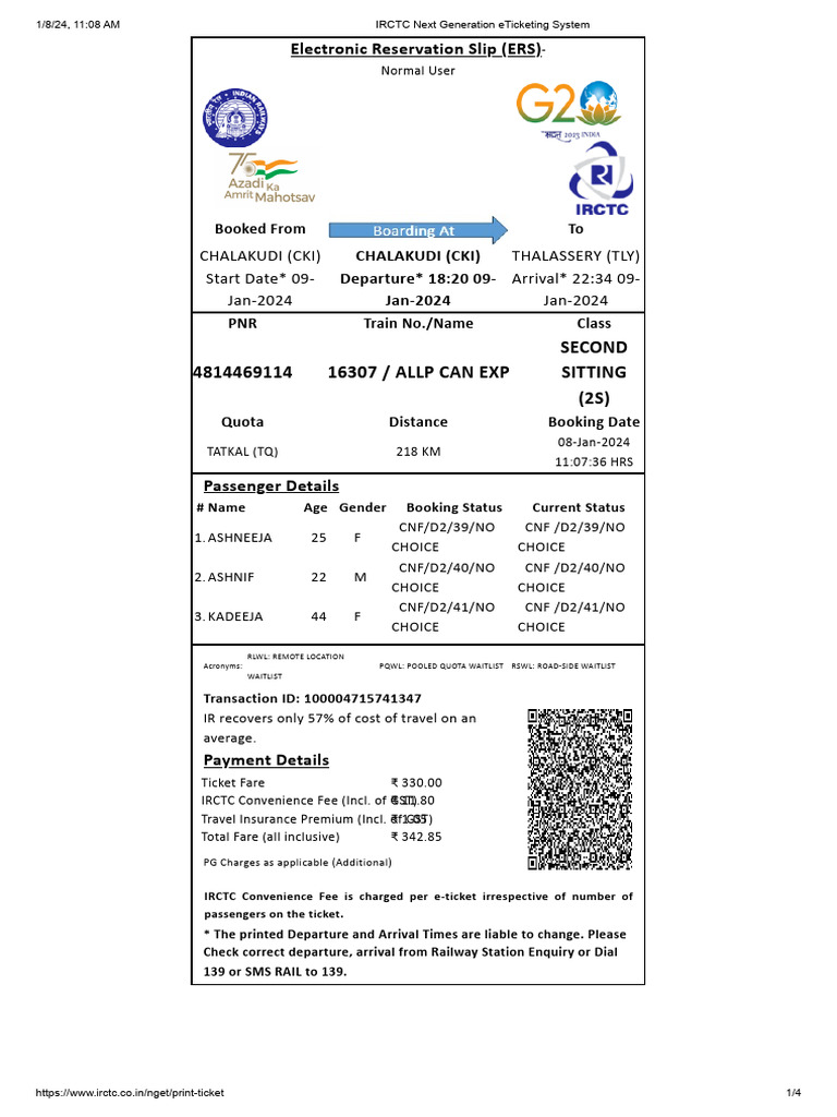 IRCTC Next Generation ETicketing System | PDF | Identity Document