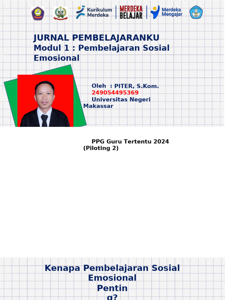 Jurnal Pembelajaran Sosial Emosional | PDF