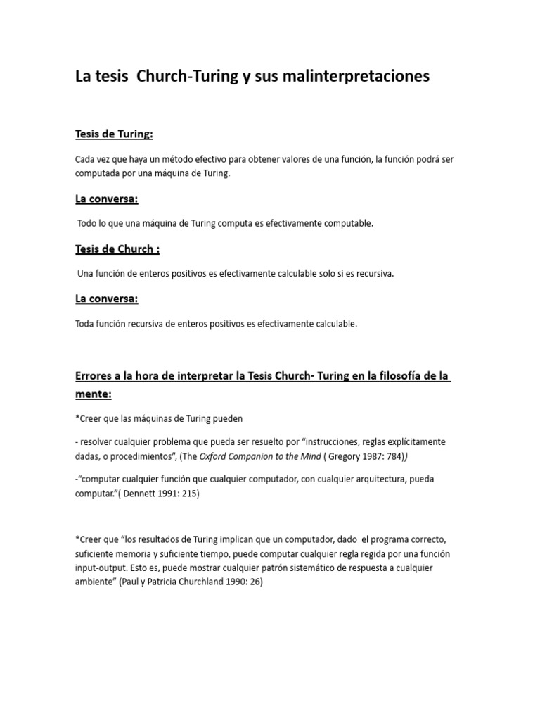 Filosofia de Turing | PDF