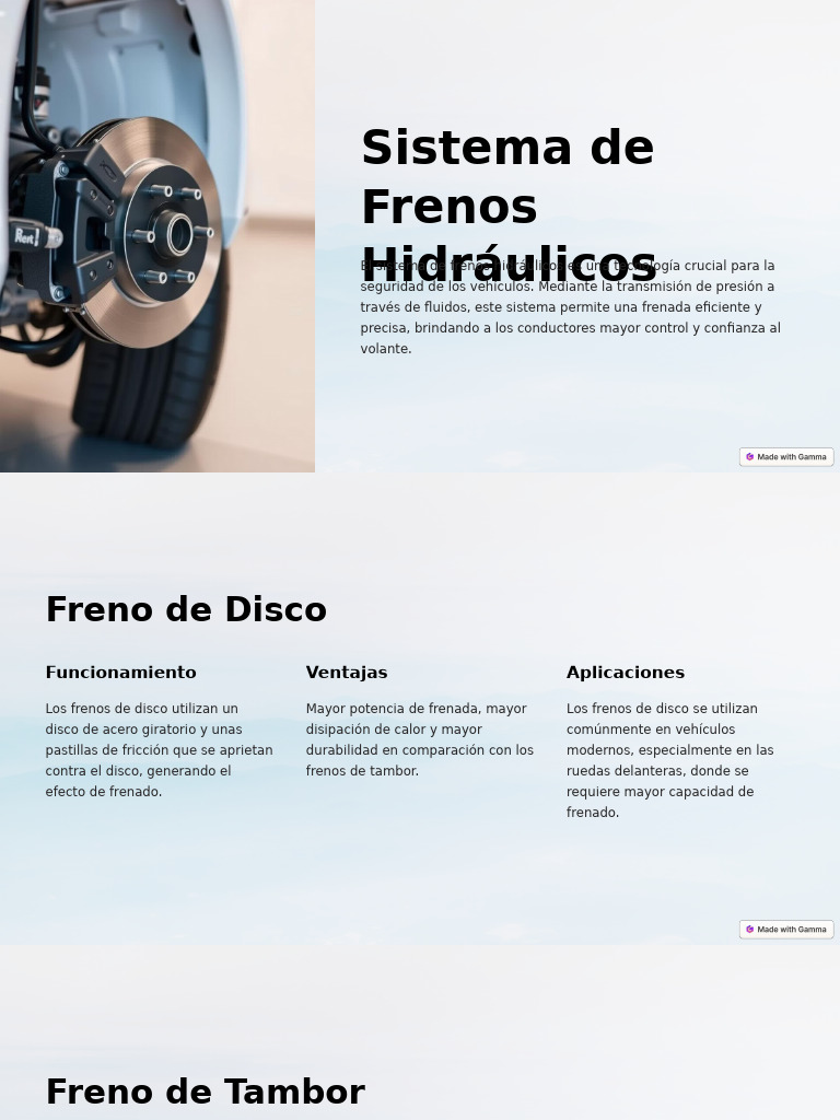 Sistema-de-Frenos-Hidraulicos | PDF