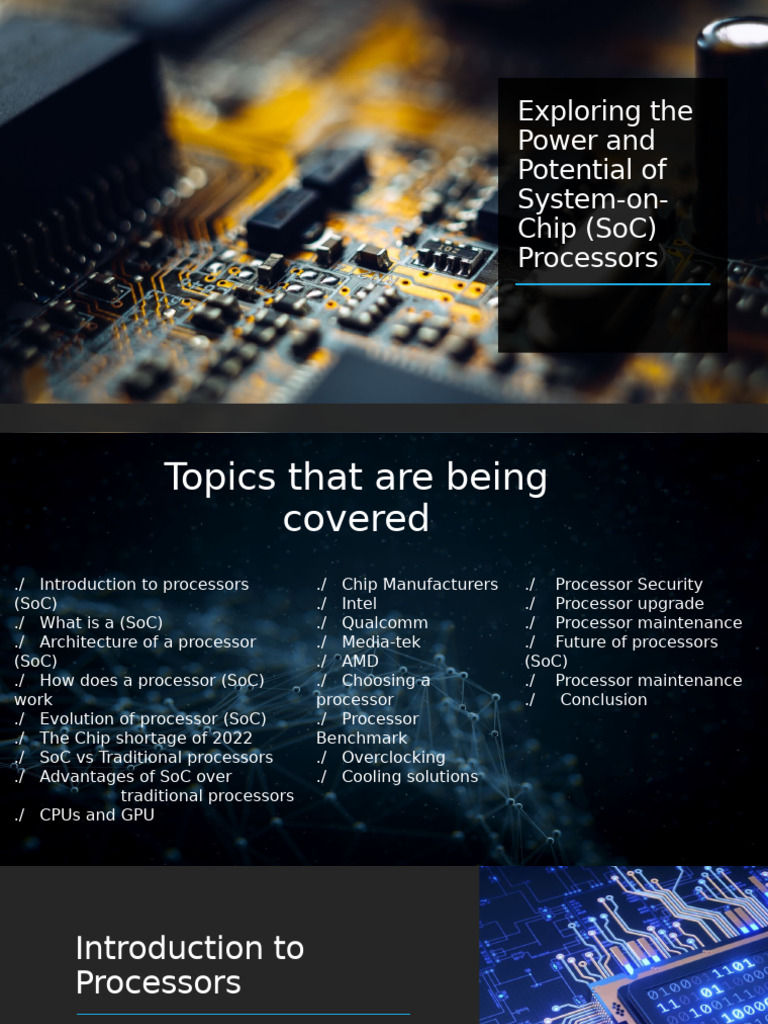 Processors SoCs | PDF | Central Processing Unit | System On A Chip
