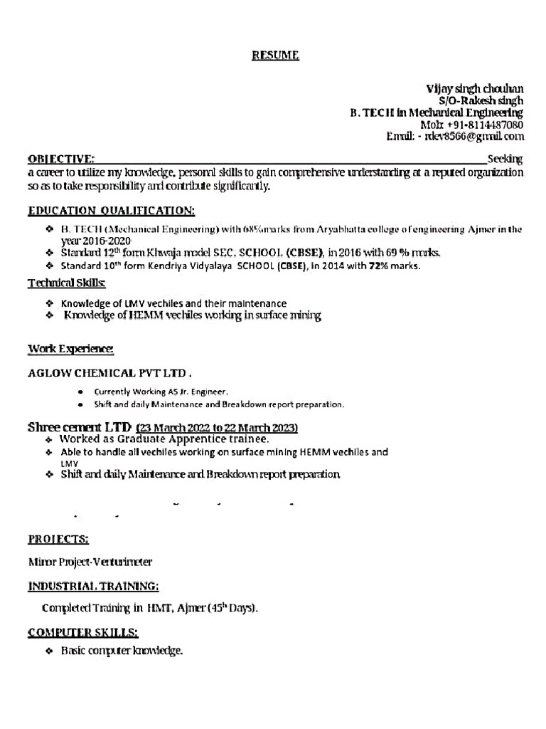 Vijay Resume | PDF