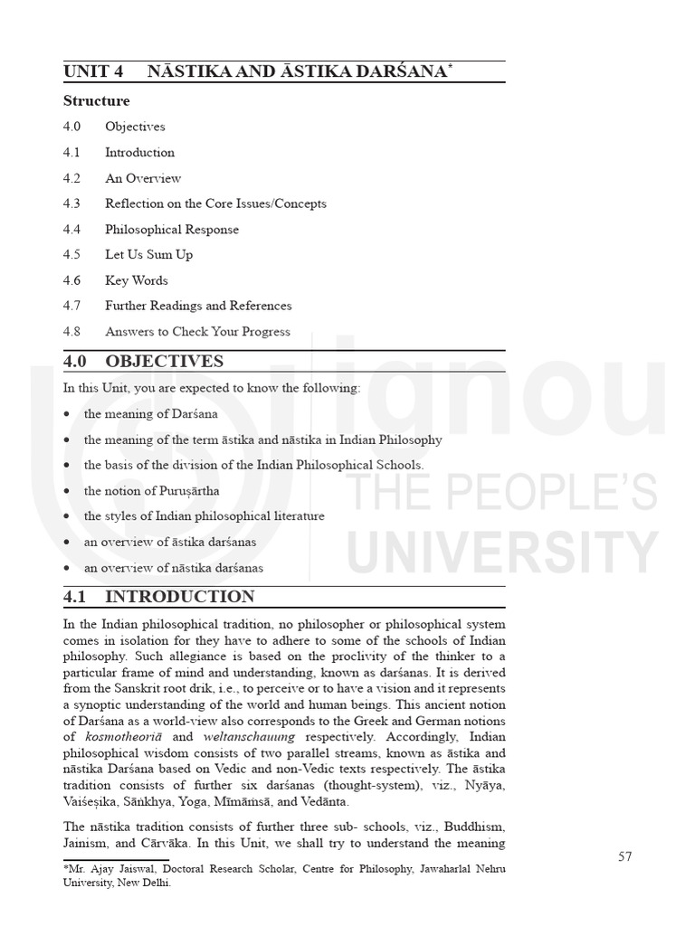 Aastik and Naastik Darshan | PDF