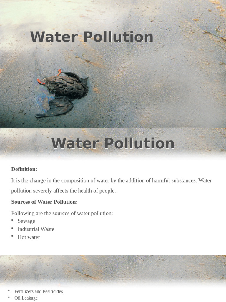 Water Pollution | PDF