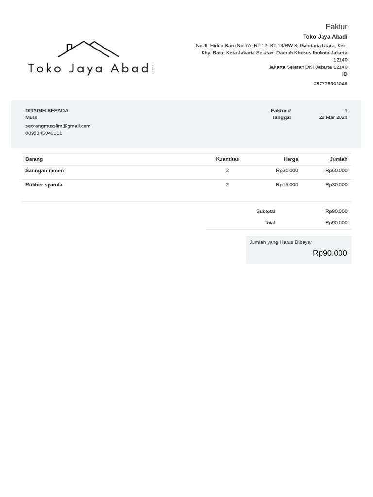 Faktur#1 | PDF
