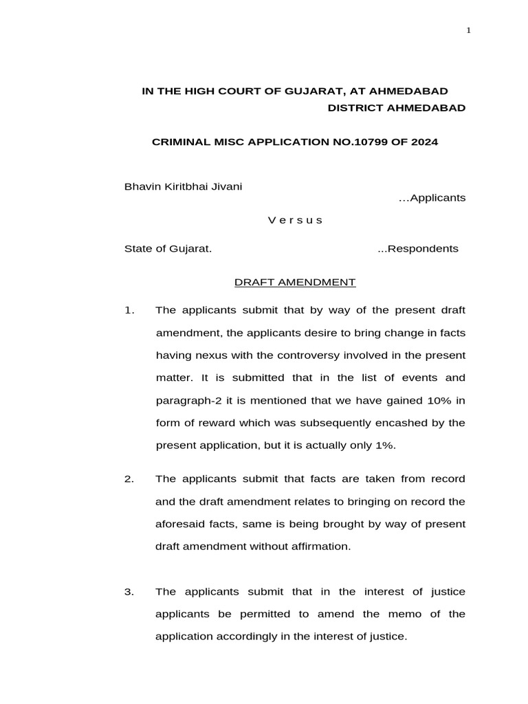 Draft Amendment | PDF