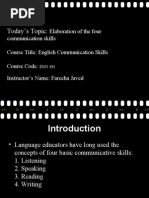 4 Basic Language Skills | PDF | Speech | Reading Comprehension