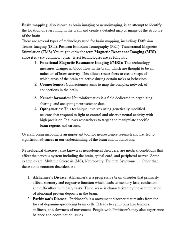 Brain Mapping | PDF