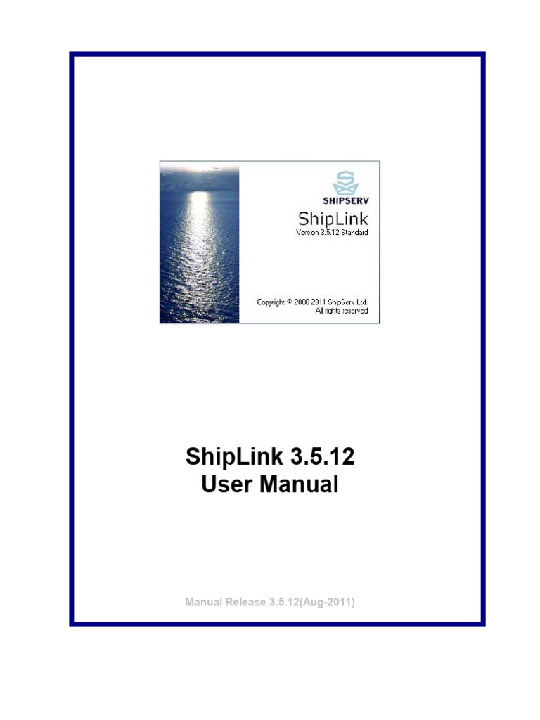 ShipLink 3 5 12 UserManual | PDF
