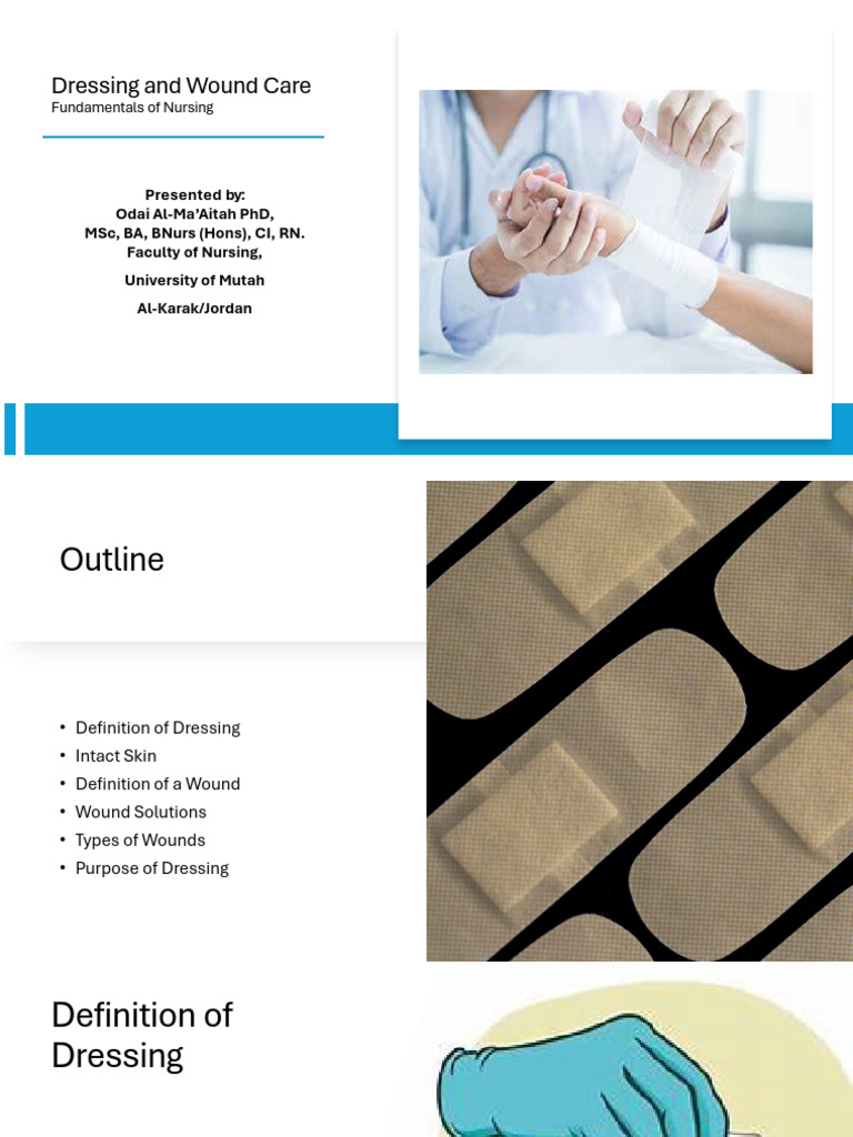 Dressing and Wound Care1 | PDF