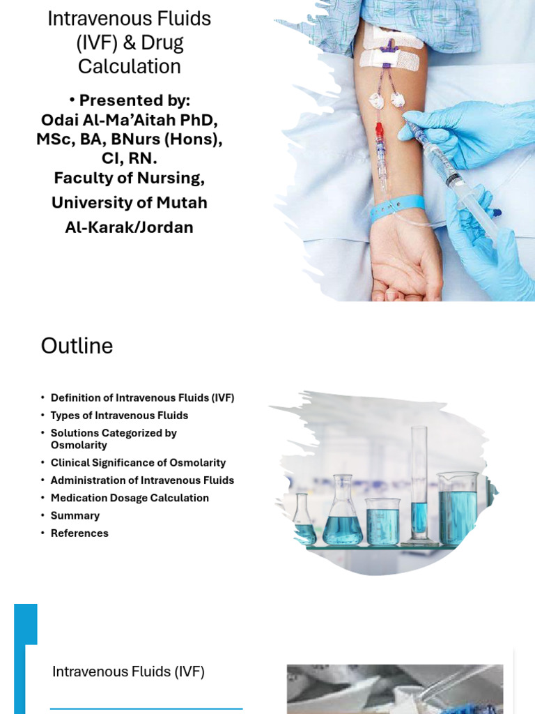 Intravenous Fluids (IVF) | PDF