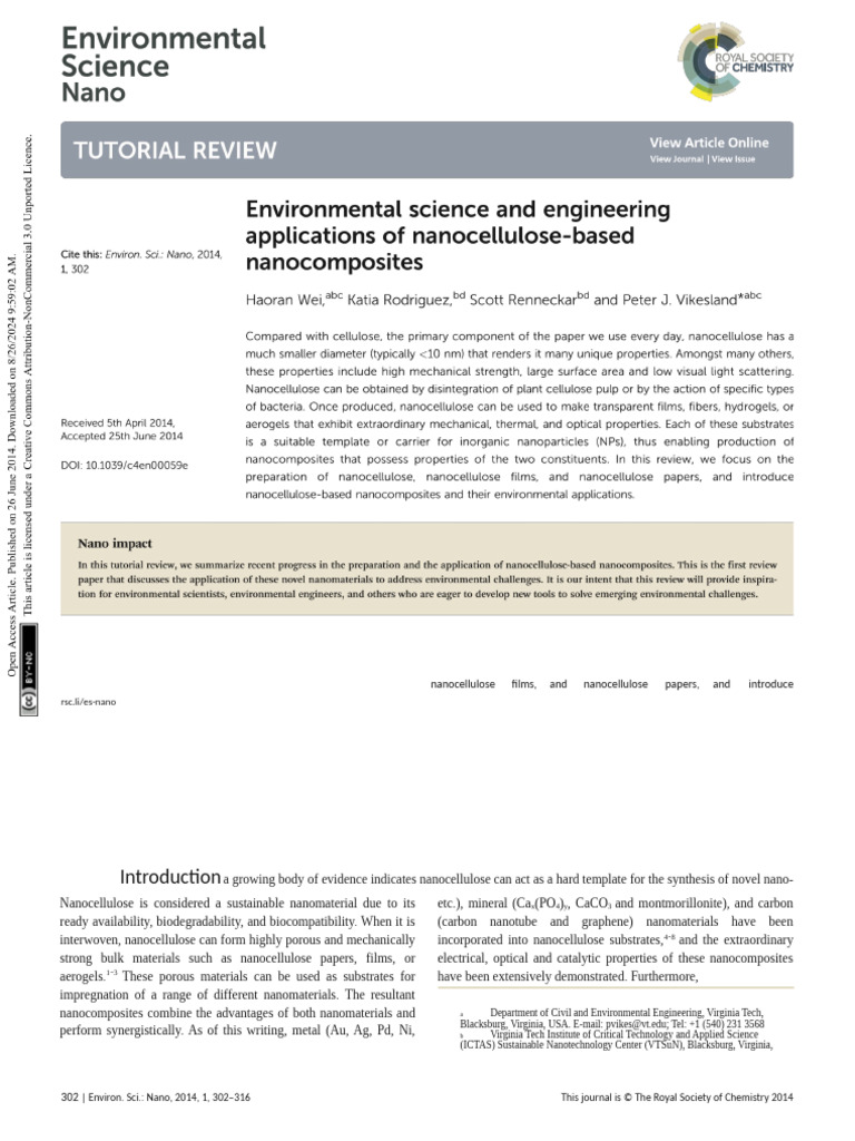 Nanocellulose Films, and Nanocellulose Papers, and Introduce | PDF