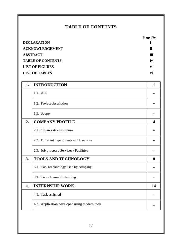 7-Tables of Contents | PDF