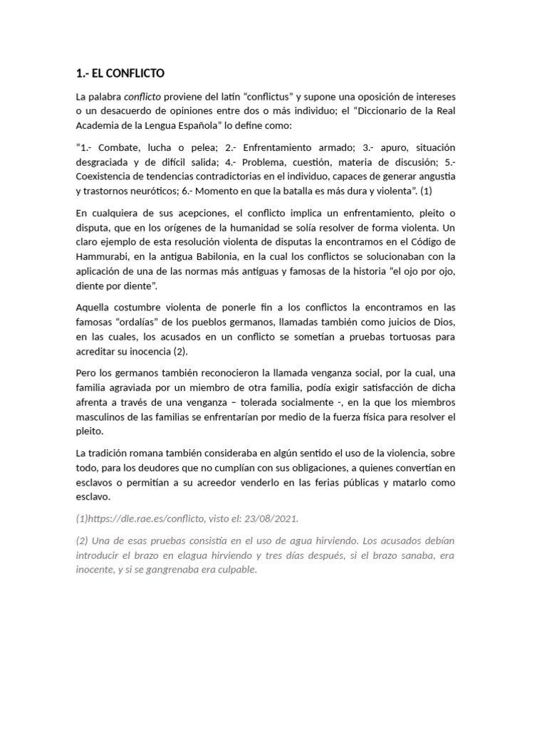 Resol de Conflictos | PDF