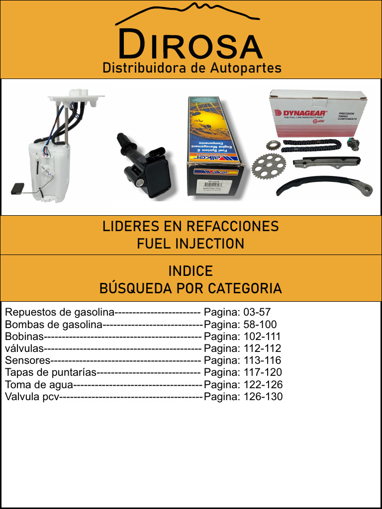 Catalogo Dirosa Fuel Injection Diciembre 2023 | PDF