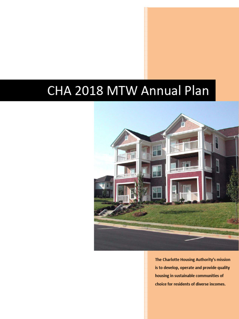 CHA 2018 MTW Annual Plan - PDF Room | PDF