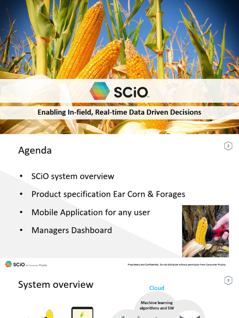 SCiO Corn Ear Overview | PDF
