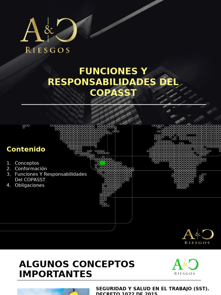 Funciones y Responsabilidades Copasst | PDF