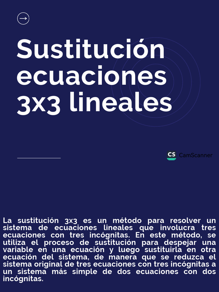 ECUACIONES 3x3 | PDF