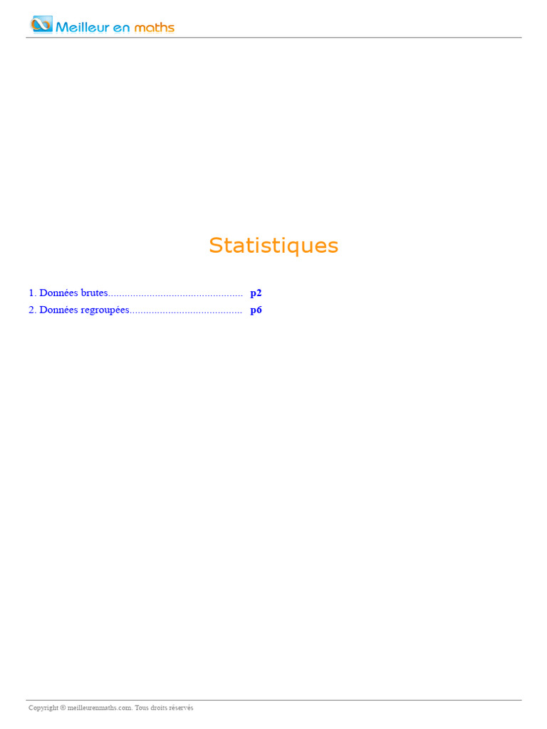 Premiere S Statistiques Cours | PDF