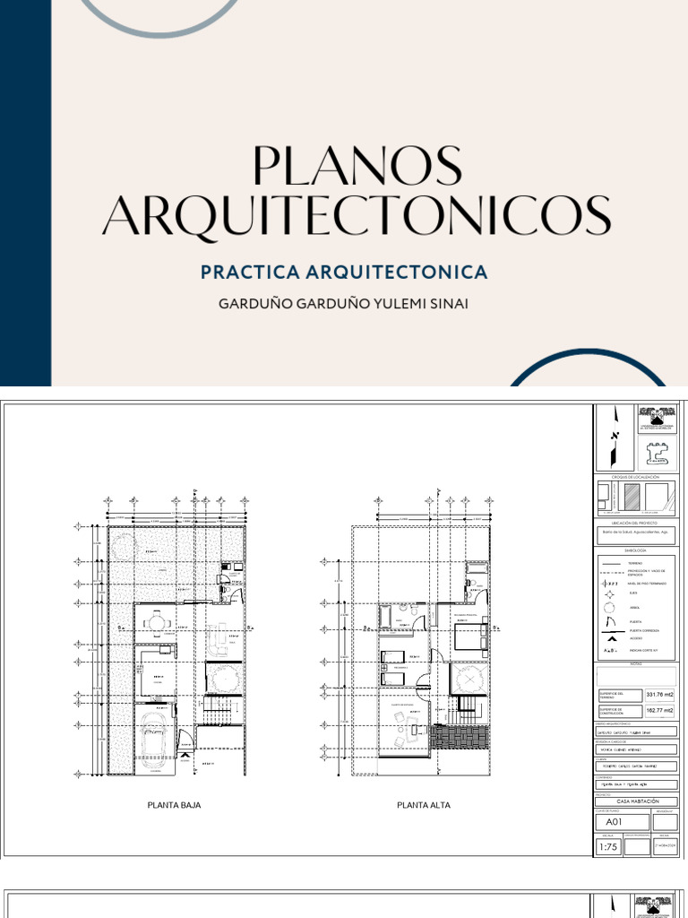 Planos Arquitectonicos - Garduño Yulemi | PDF