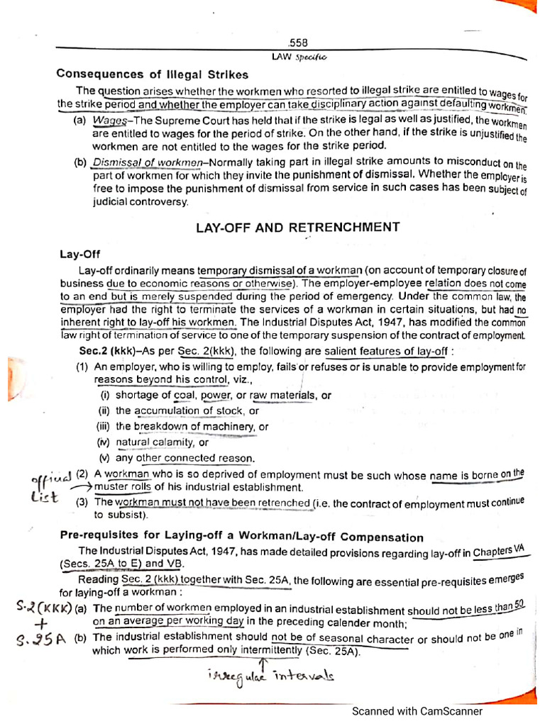 Lay-Off & Retrenchment | PDF