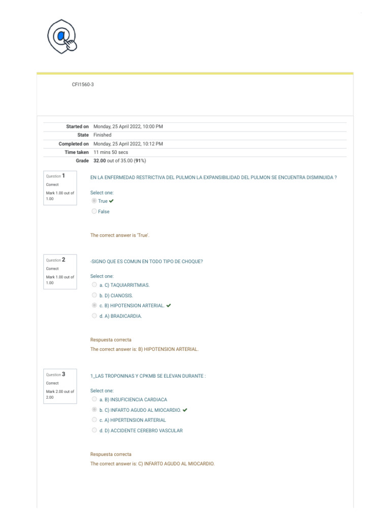 Recopilacion de Examenes Fisio Pato 2 | PDF