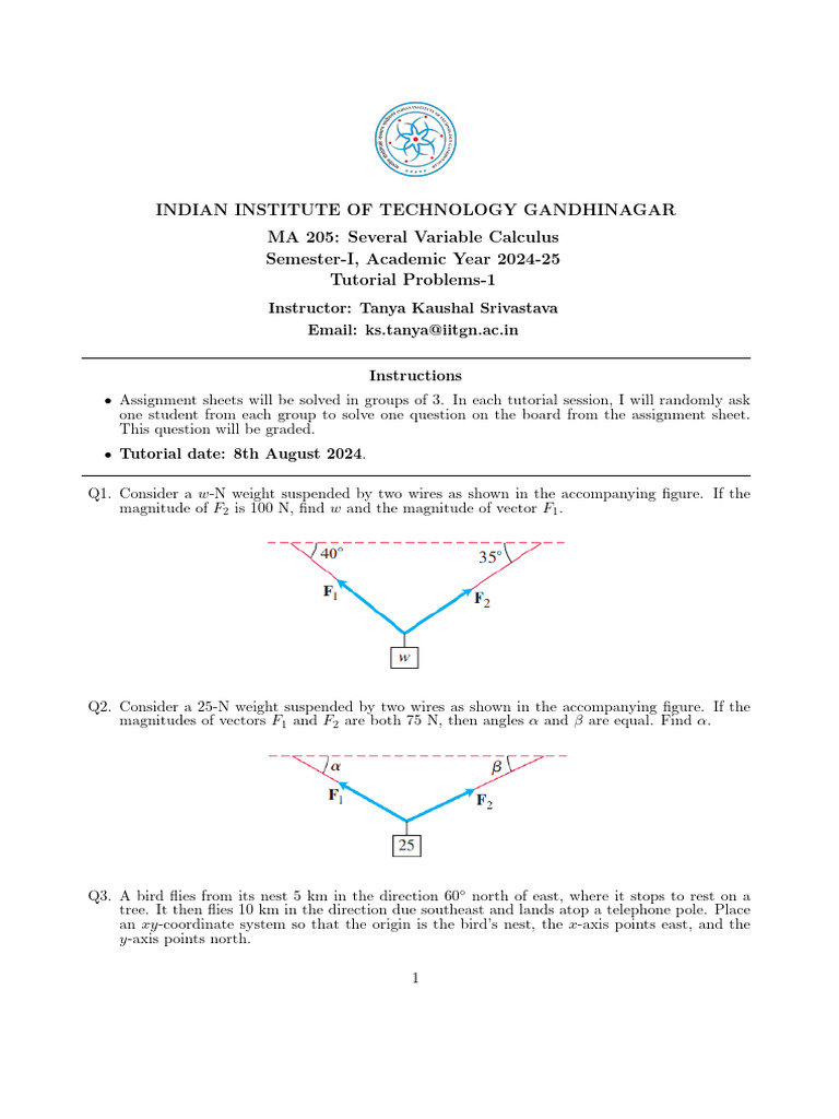 Tutorial 1 | PDF