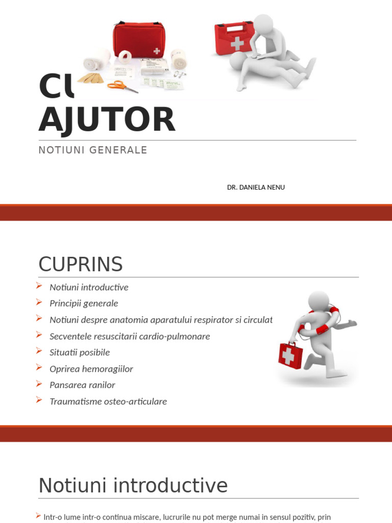 Curs de Prim Ajutor Dr. Daniela Florea | PDF
