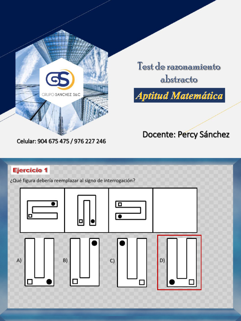 Test de Razonamiento Abstracto Resuelto | PDF