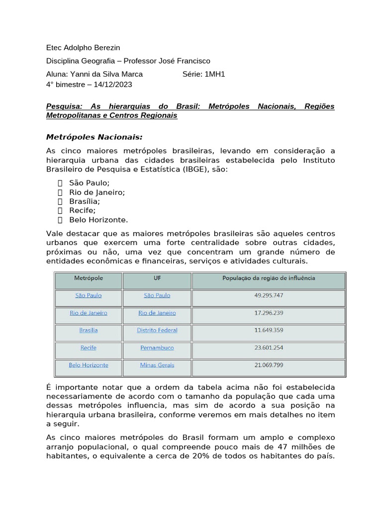 ETEC Adolpho Berezin1 | PDF