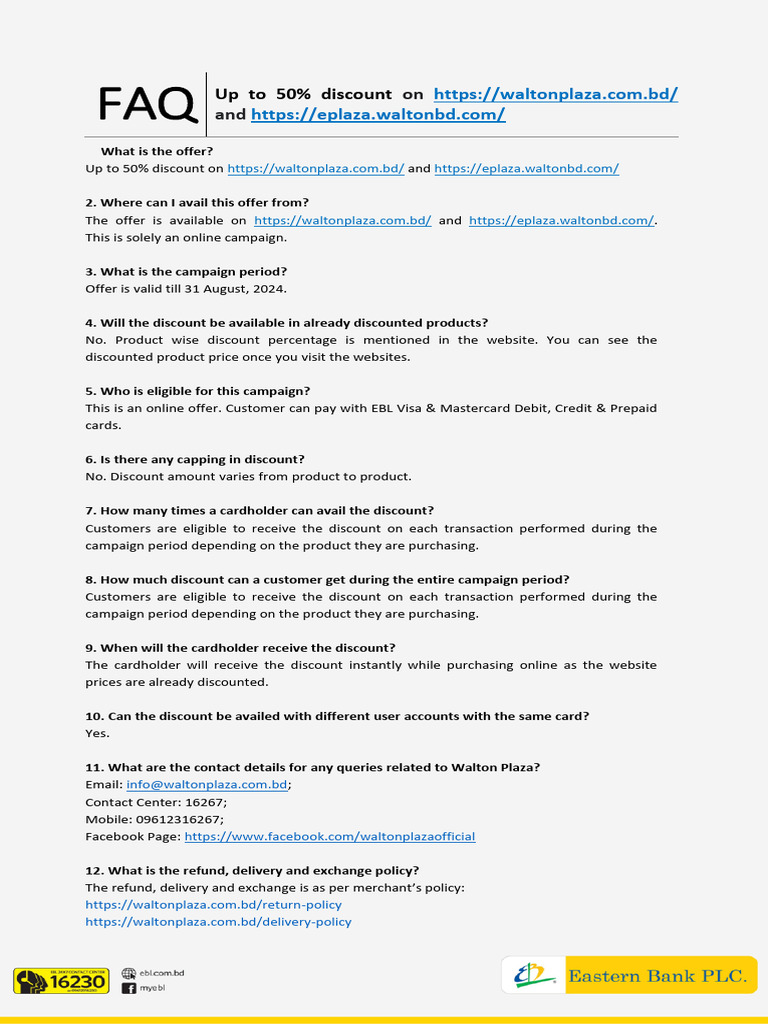 Walton Campaign FAQ Aug 2024 | PDF