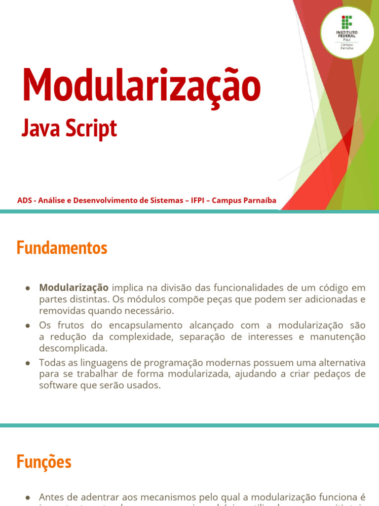 js - modularização | PDF